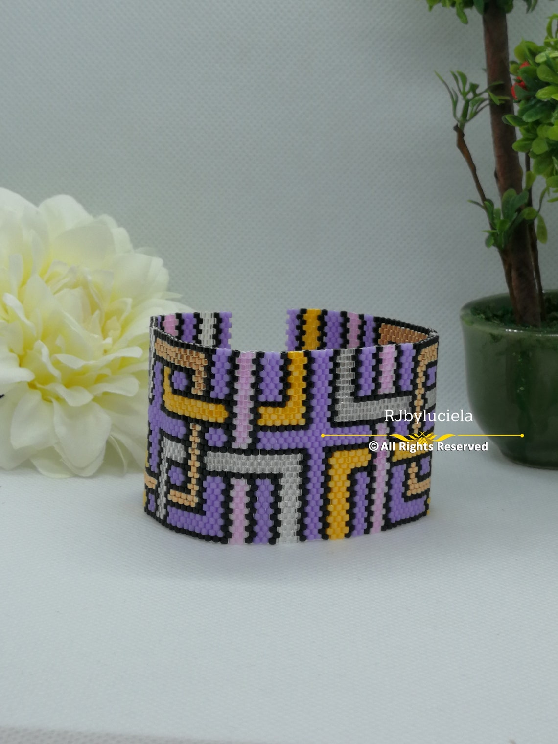 Find the Color Path Peyote Pattern | Peyoted Pattern | Peyote Bracelet ...
