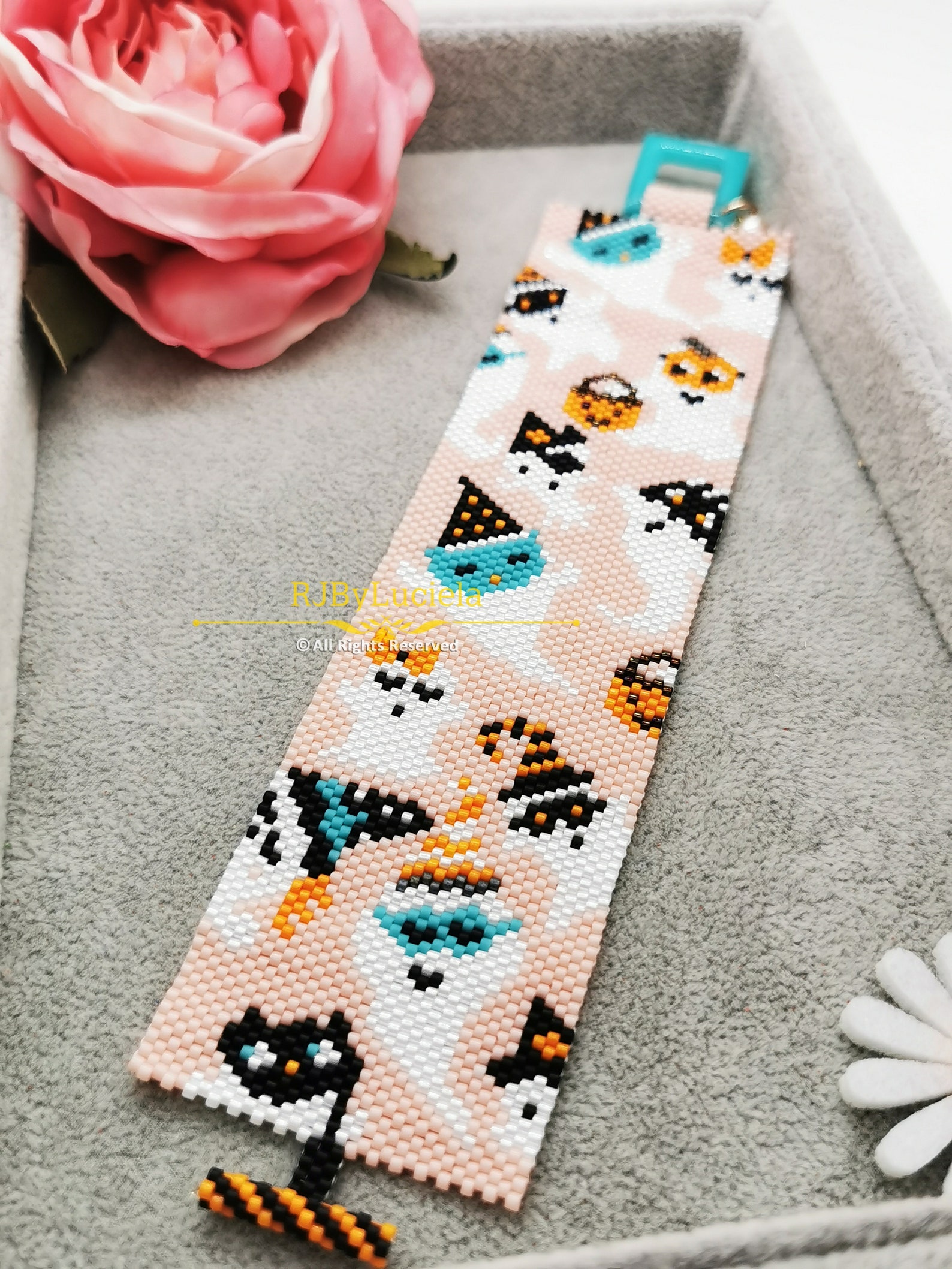 Masked Ghosts Peyote Pattern Even Count Peyoted Pattern - Etsy