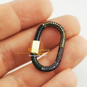 Black Zircon Claps | Luxury Clasp | Peyote Clasp| Clasp for Jewelry ...