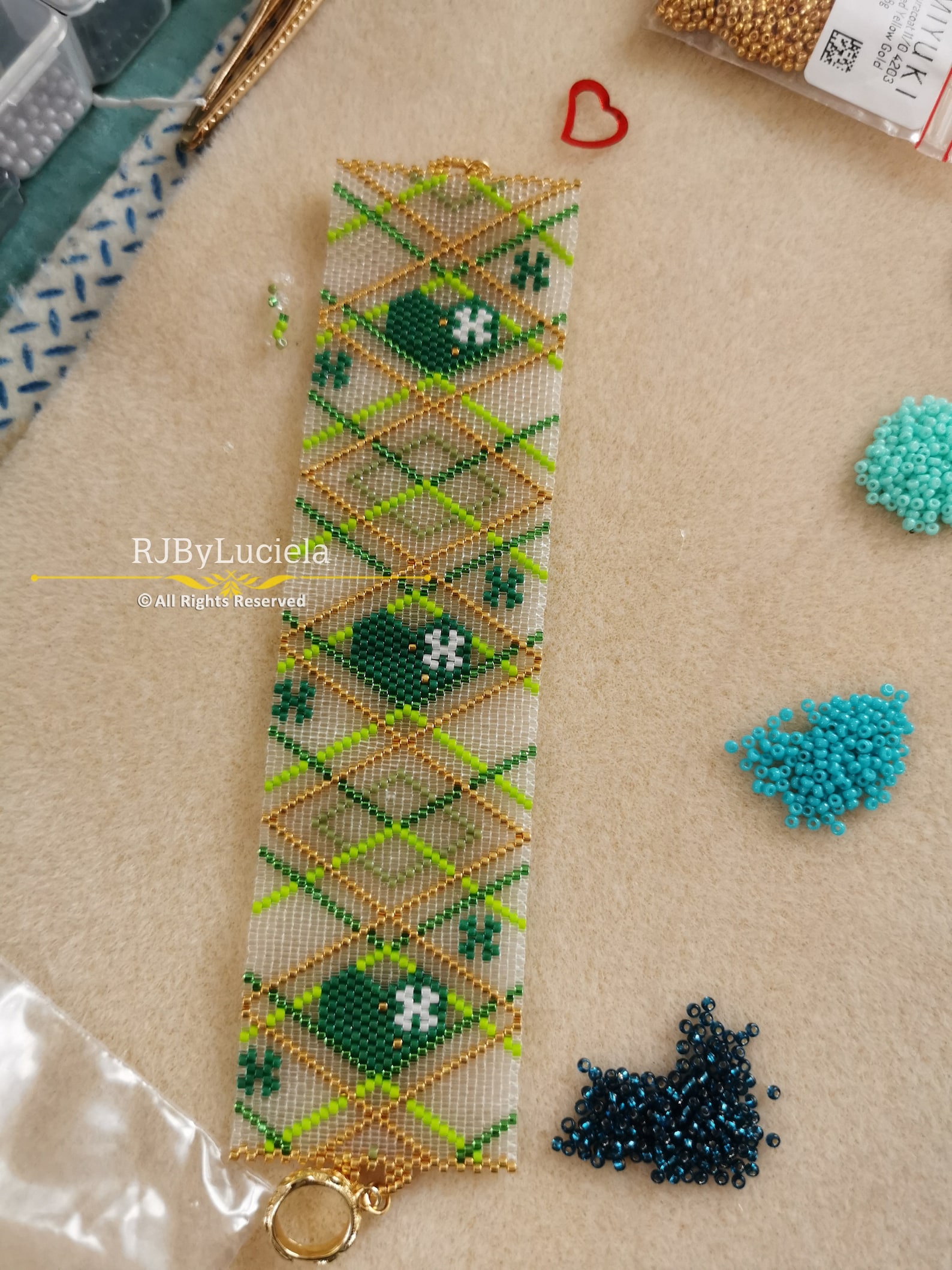 Lucky Clover Peyote Pattern Odd Count Peyote Peyoted Pattern - Etsy