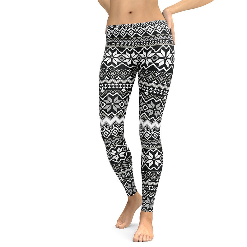 Women's Winter Themed Printed Leggings - Etsy