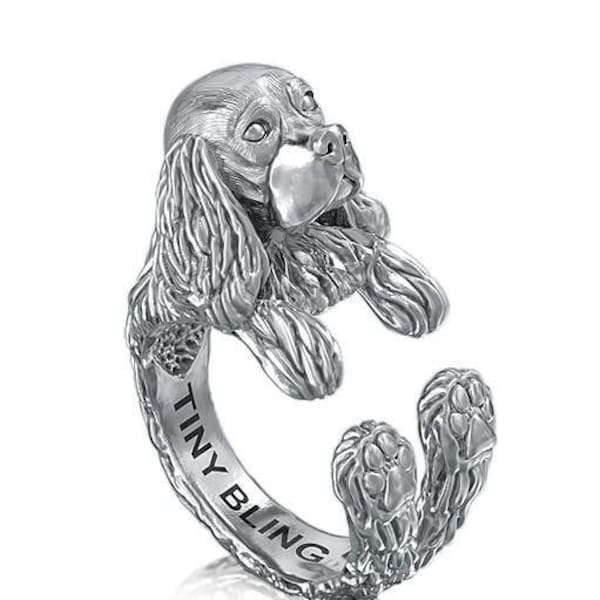 Silver Cocker Spaniel Rings - Etsy
