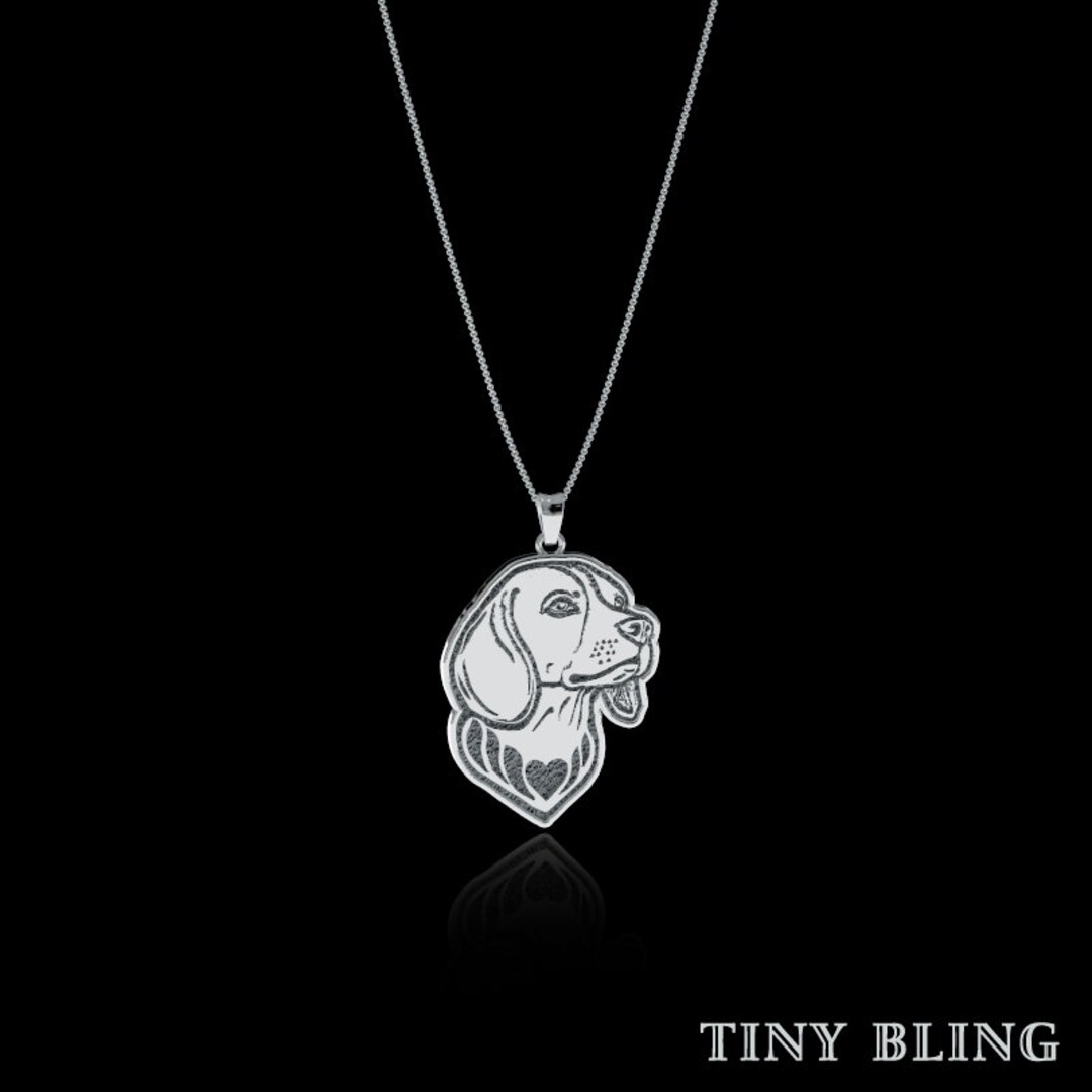 Beagle Jewelry Sterling Silver Pendant and Necklace. Great for All the ...
