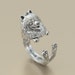 Handmade Silver Pomeranian Puppy Ring in Oxidized Sterling - Etsy