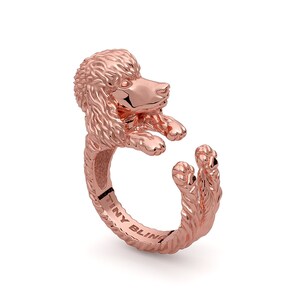 Poodle Jewelry Cuddle Wrap Ring Handmade in Sterling Silver or Solid ...