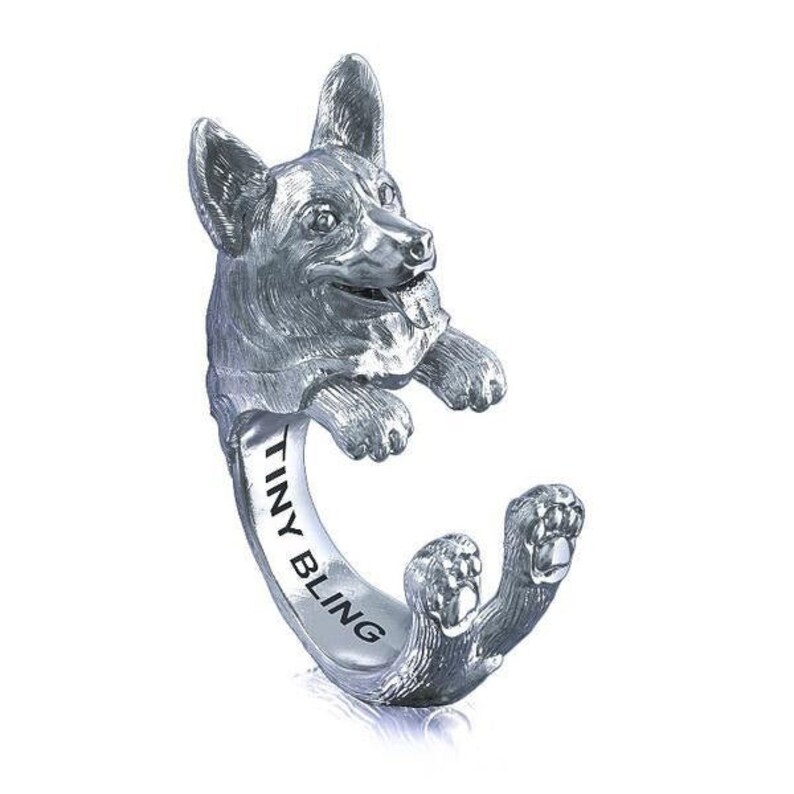 Handmade Corgi pembroke Welsh Corgi Cuddle Wrap Ring | Etsy