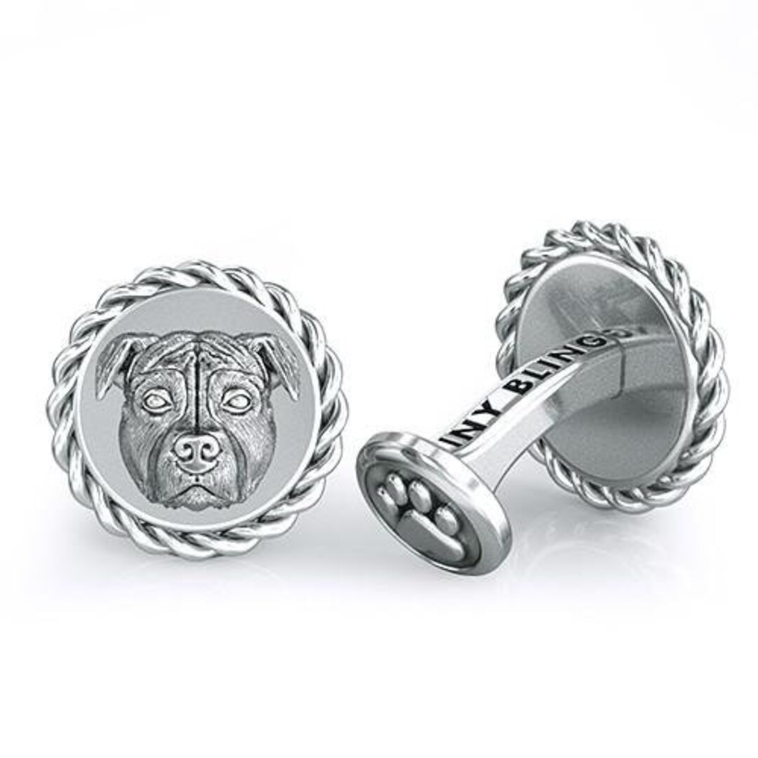 Pit Bull Dapper Cufflinks - Etsy