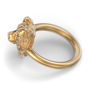Australian Shepherd Puppy Face Ring Available in Sterling Silver or 14K ...