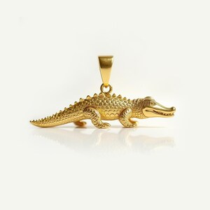 3D Alligator Pendant – 14K Gold or Sterling Silver Walking Gator ...