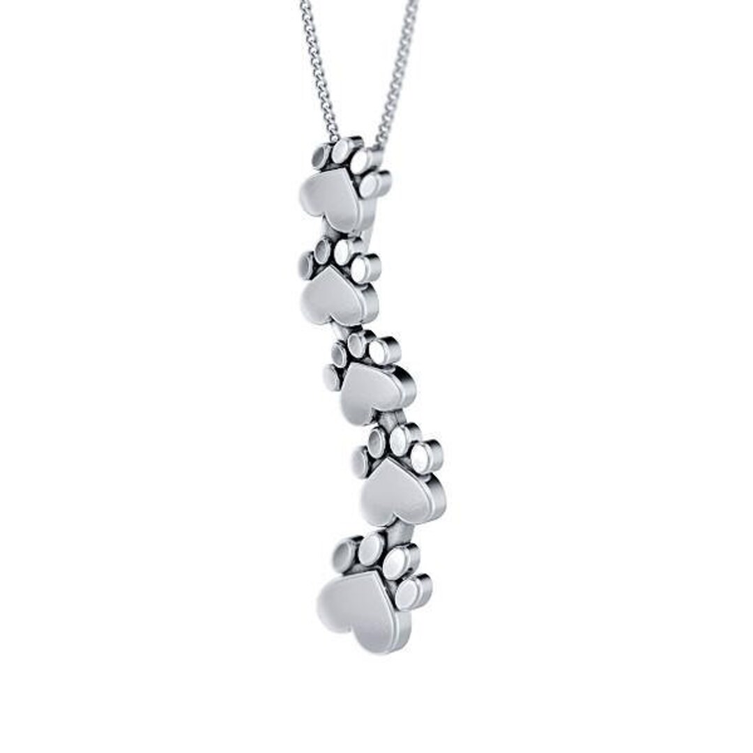 Handmade Floating Paw Print Pendant. Sterling Silver Pendant and ...