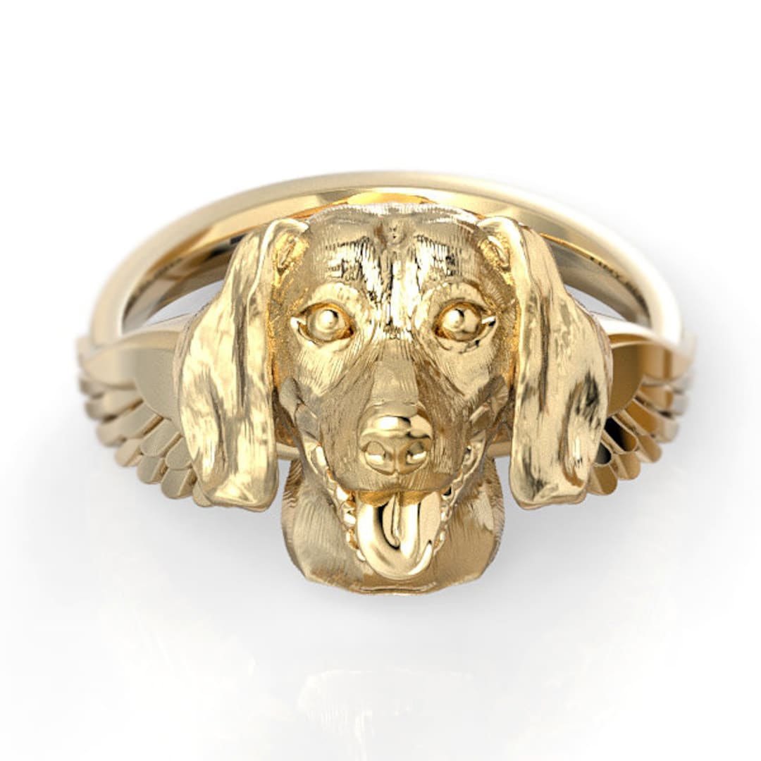 Dachshund Angel Wings Memorial Ring for All Pet and Animal Lovers - Etsy