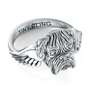 Boxer Breed Angel Wings Memorial Ring for All Pet and Animal Lovers - Etsy