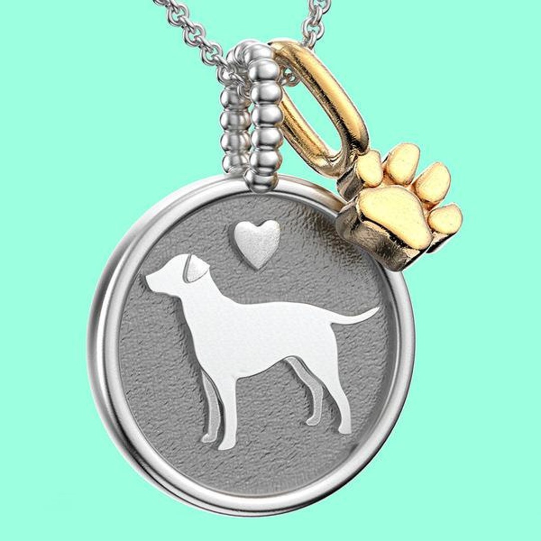 Handmade Labrador Retriever Doggy Disk Pendant Necklace Great for All ...