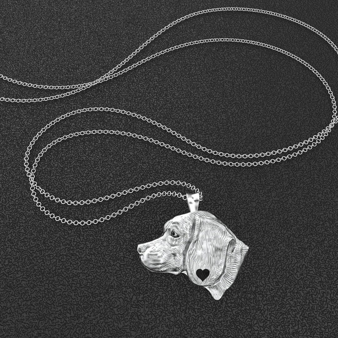 Beagle Pendant Necklace Jewelry Handmade in Sterling Silver. Great ...
