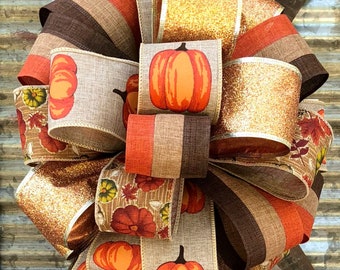 Fall wreath bows | Etsy