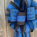 Police Bow Law Enforcement Bow Gift Bow Package Bow Blue - Etsy