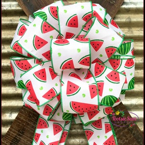 Watermelon Bow, Birthday Bow, Wreath Bow, Basket Bow, Summer Bow, Stair ...