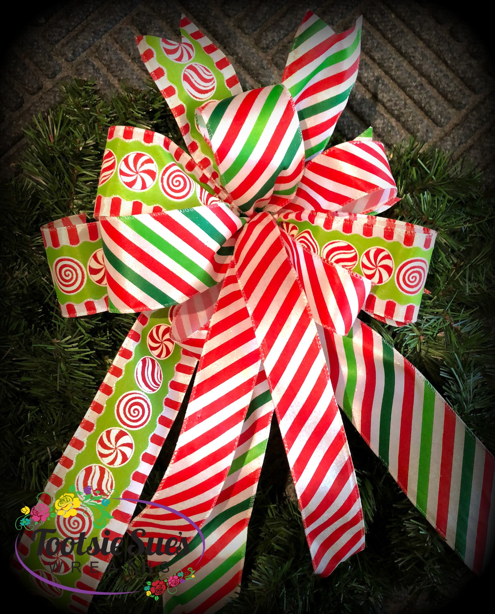 Christmas Funky Bow Christmas Gift Bow Package Bow Wreath - Etsy