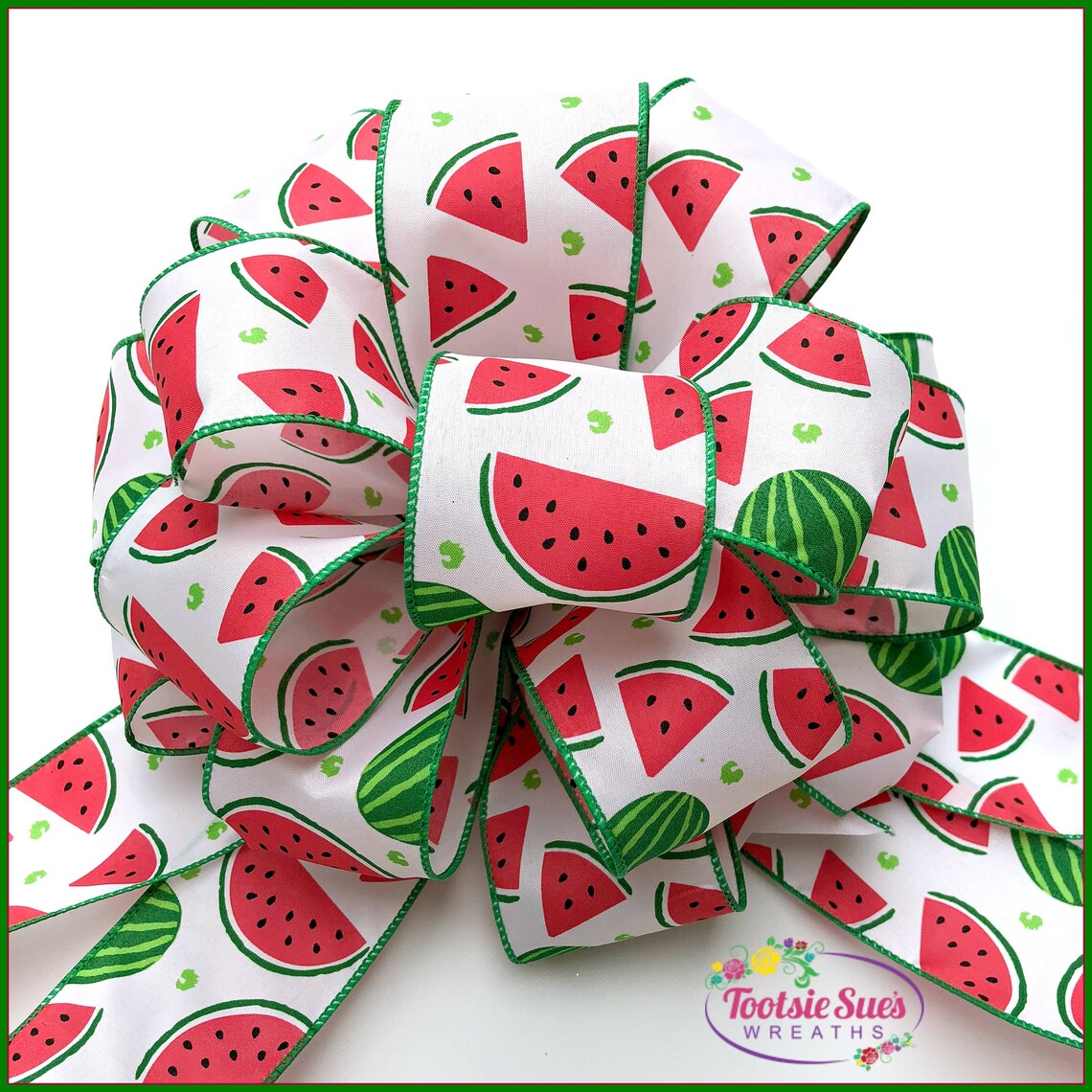 Watermelon Bow Birthday Bow Wreath Bow Basket Bow Summer | Etsy
