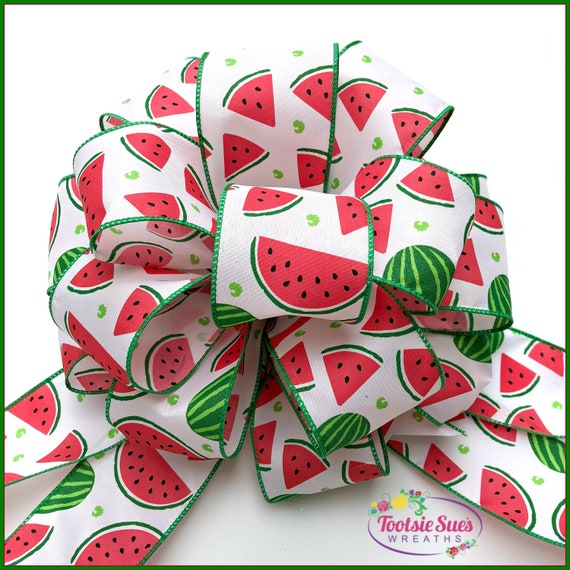 Watermelon Bow Birthday Bow Wreath Bow Basket Bow Summer | Etsy