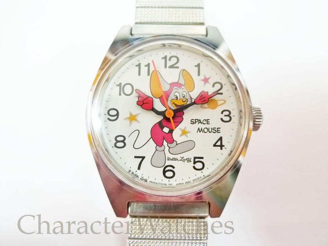 Citizen 1974 Walter Lantz Space Mouse Men's Japanese 17 Jewel Manual ...