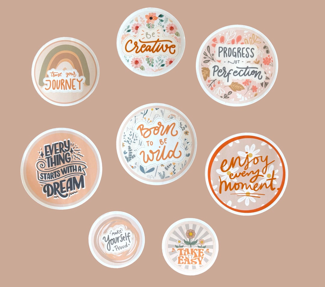 Aesthetically Pleasing & Inspiring Digital Stickers for Planners, Journals, Scrapbooks and More ...