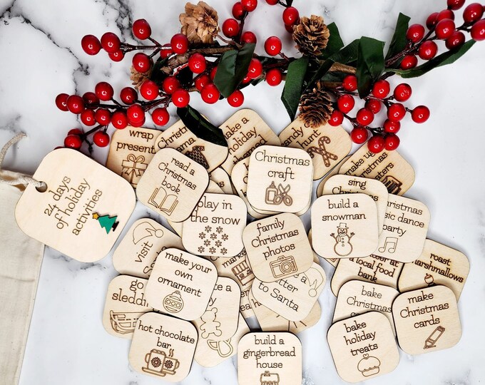 Christmas Activity Tokens SVG Advent Calendar SVG Christmas Countdown ...