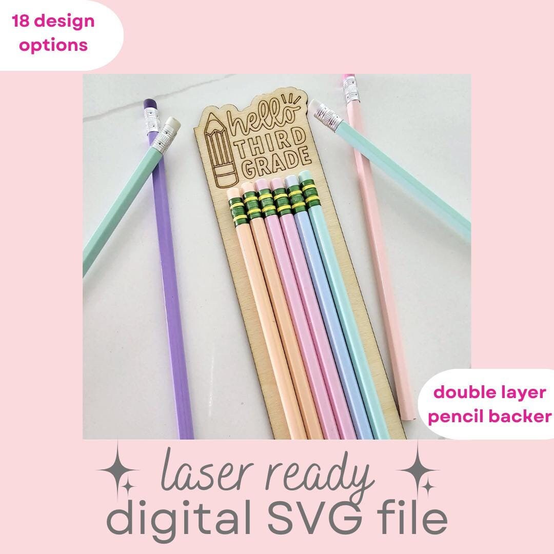 Pencil Backer | Backer for Engraved Pencils | Laser Engraved Pencils ...