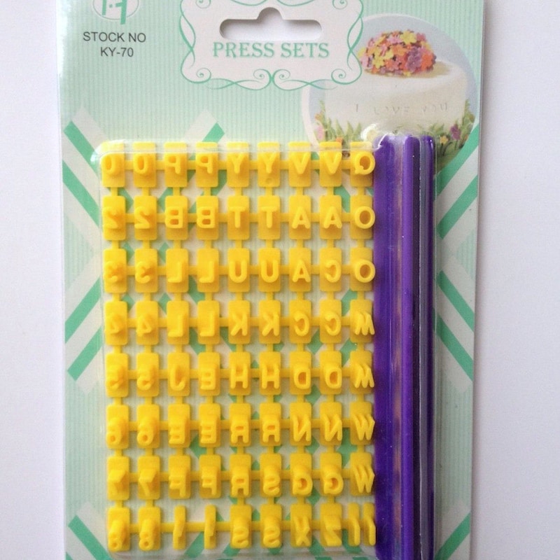 Alphabet Fondant Cutters - Etsy