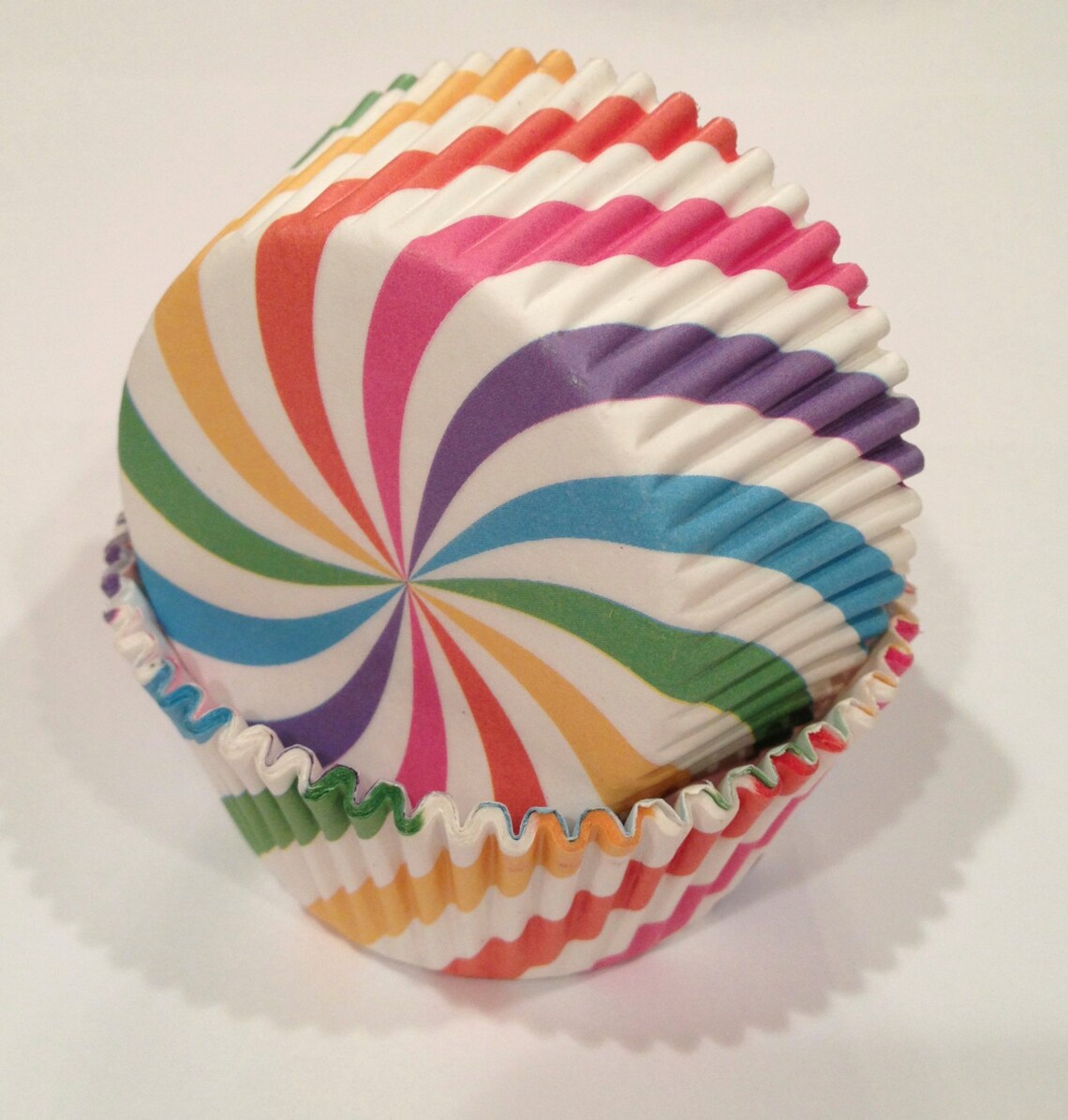 Multi Colored Cupcake Liners 50 Count Rainbow Swirl - Etsy