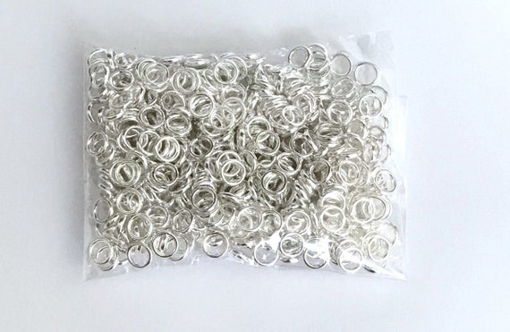 New 500 pcs Silver Plated Closed Jump Rings 6mm Jewelry Ring | Etsy