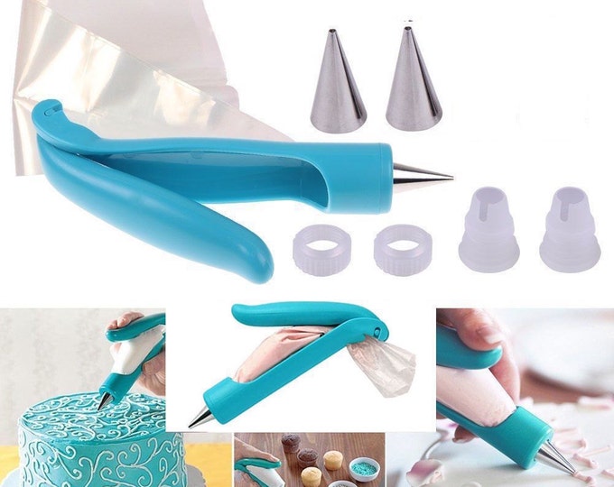 Pastry Pen Icing Piping Bag Nozzle Fondant Nozzle Pen Cake Cupcake ...