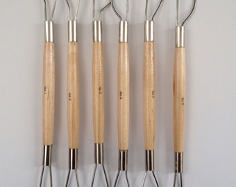 6x HOOK & PICK Sculpting Tools Dental Probe Scaler Green Stuff Wax ...