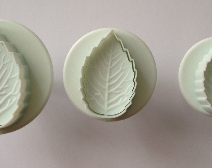 3 Pcs Leaf Cookie Cutter Dough Cake Cupcake Pastry Baking Tools ...