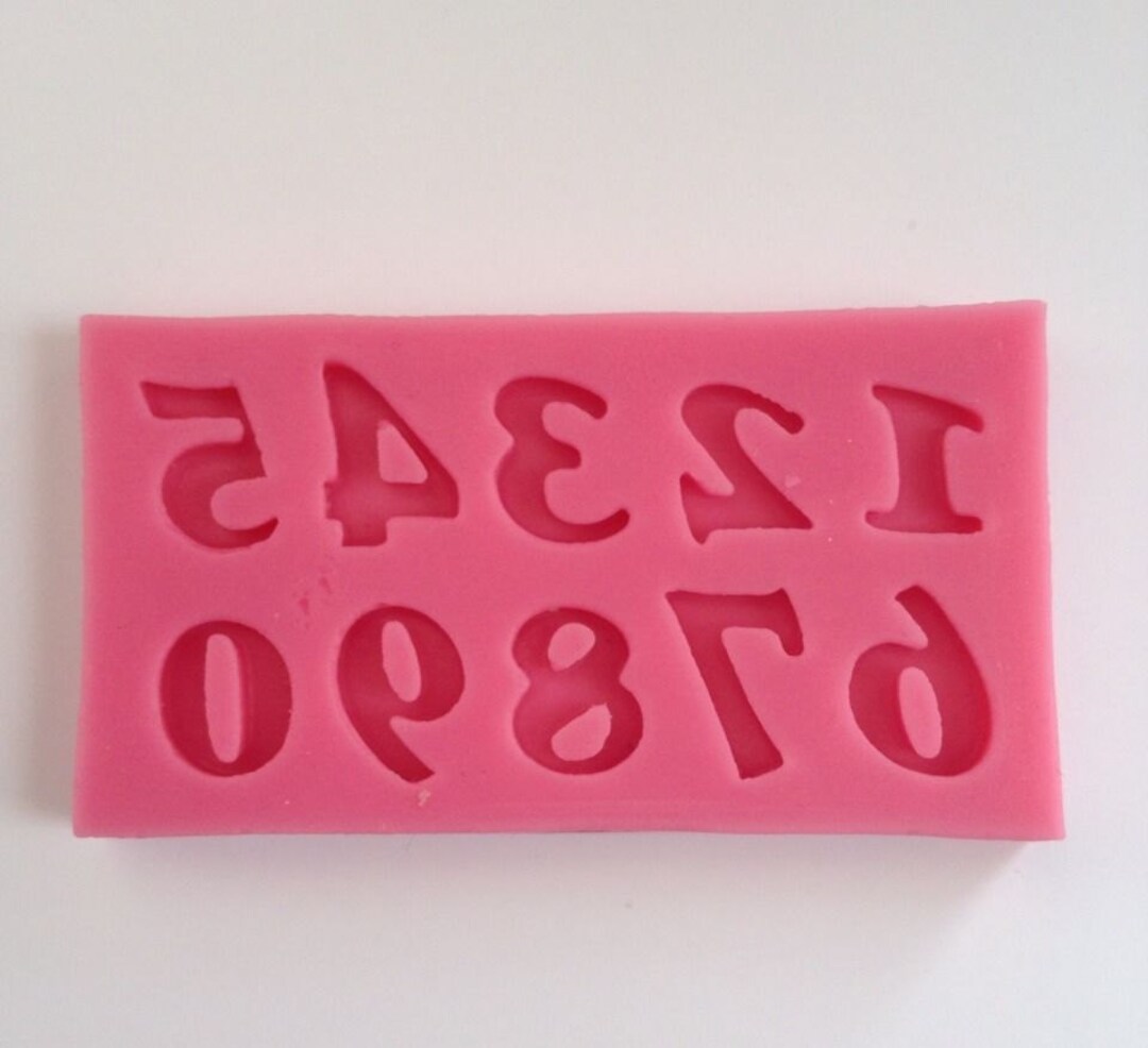 Number Silicone Mold Cupcake Design Baking Candy Decorating Wedding ...