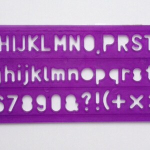 4 Pcs Alphabet Stencil Set Lowercase Upper Numbers Font Symbol School ...