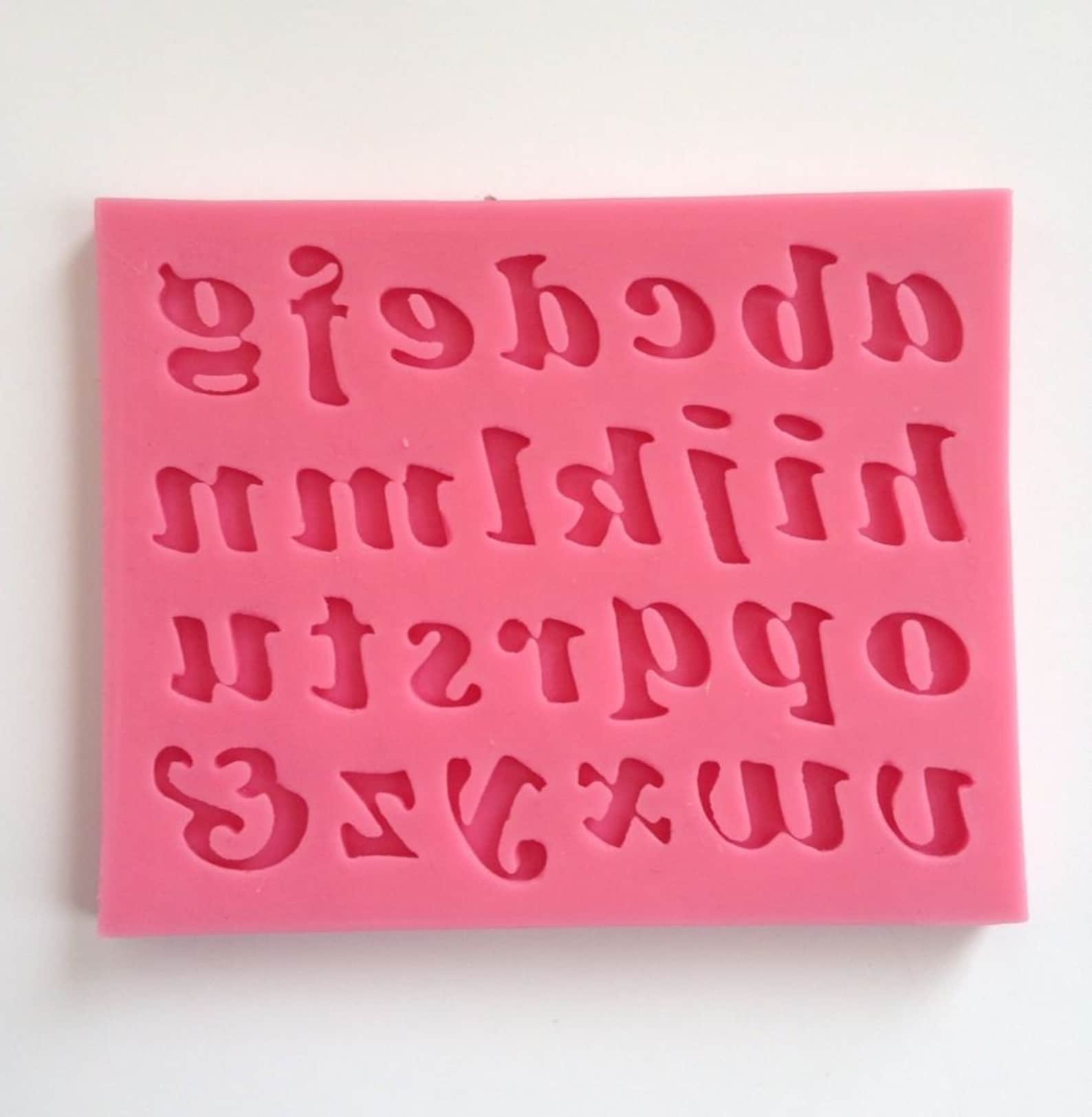 Italic Lowercase Letter Alphabets Alphabet Letters Silicone Mold ...