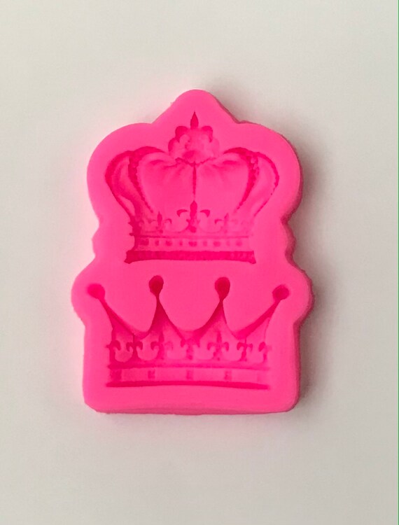 2 Designs Crown King Queen Princess Prince Soft Silicone Mold | Etsy