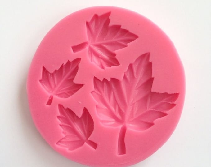 Fall Leaves Leaf Soft Silicone Mold Fondant Mat Cake | Etsy