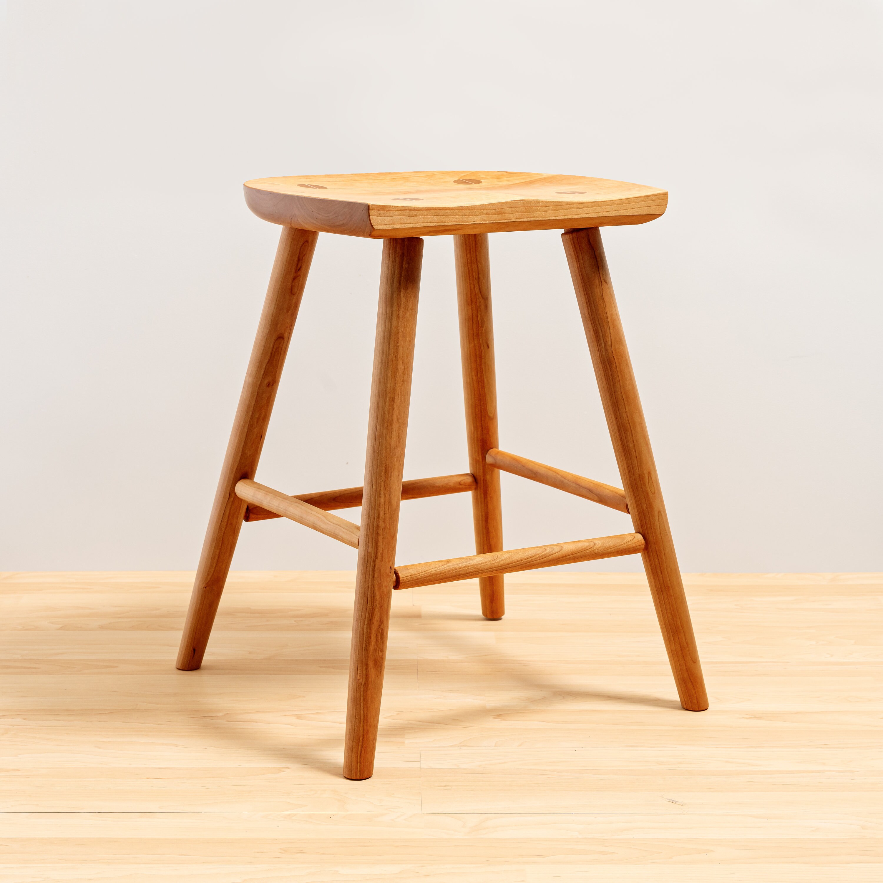 Cherry Wood Bar Stool, Kitchen Stool, Guitar Stool - Etsy