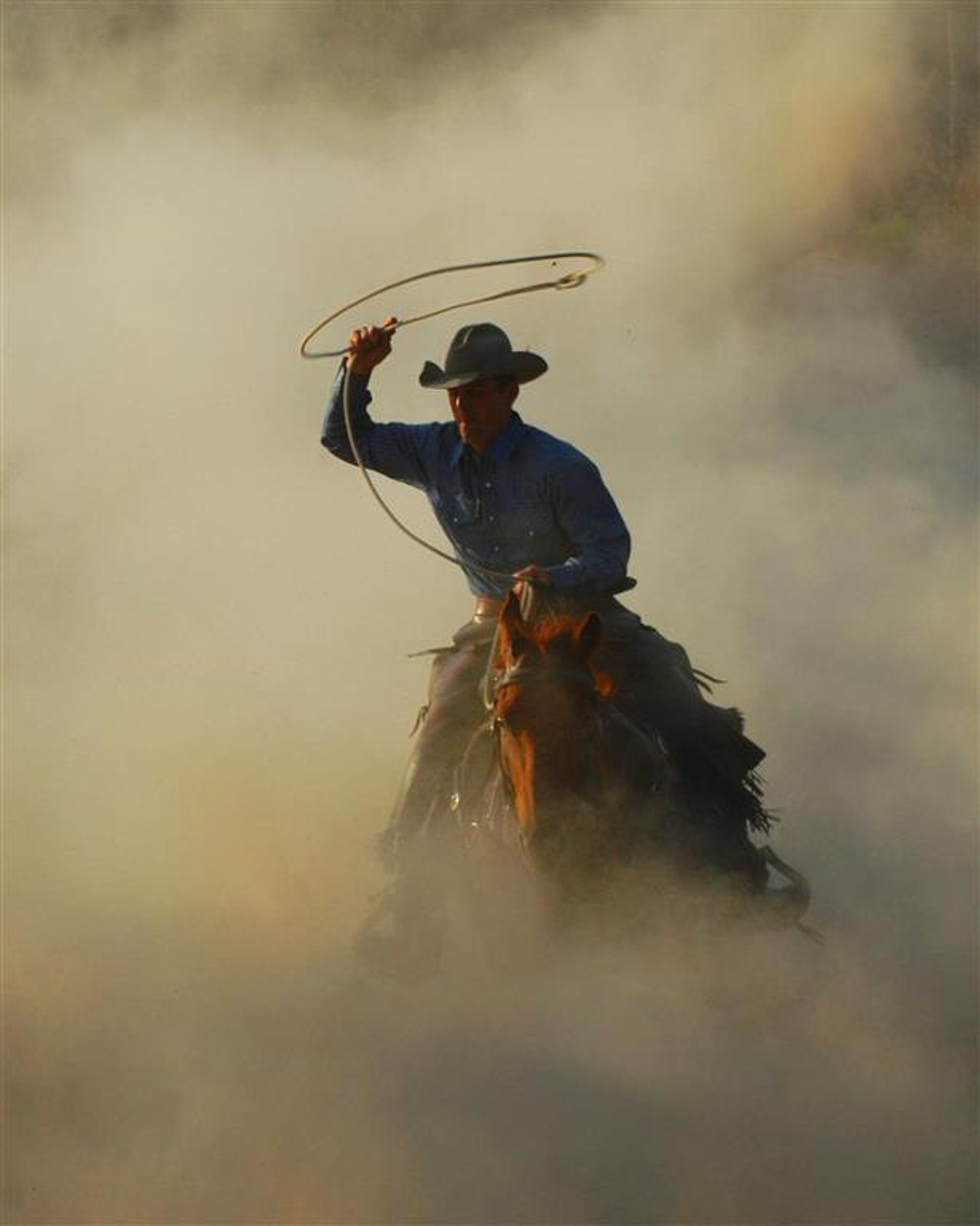 Dust Storm- Cowboy and Horse Art Print - Etsy