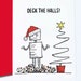 Geek Christmas Card Christmas Lights Nerd Holiday Card Cute - Etsy