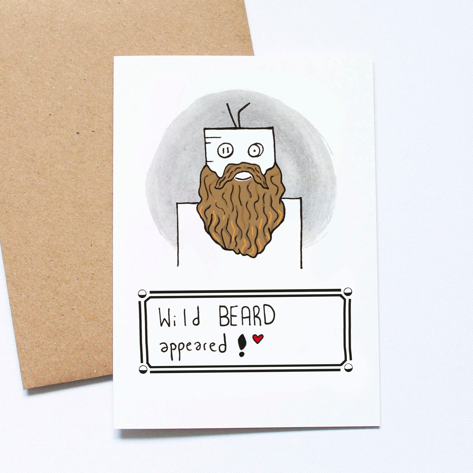Funny Beard Card Valentines Card Gamer Boyfriend Pokemon - Etsy