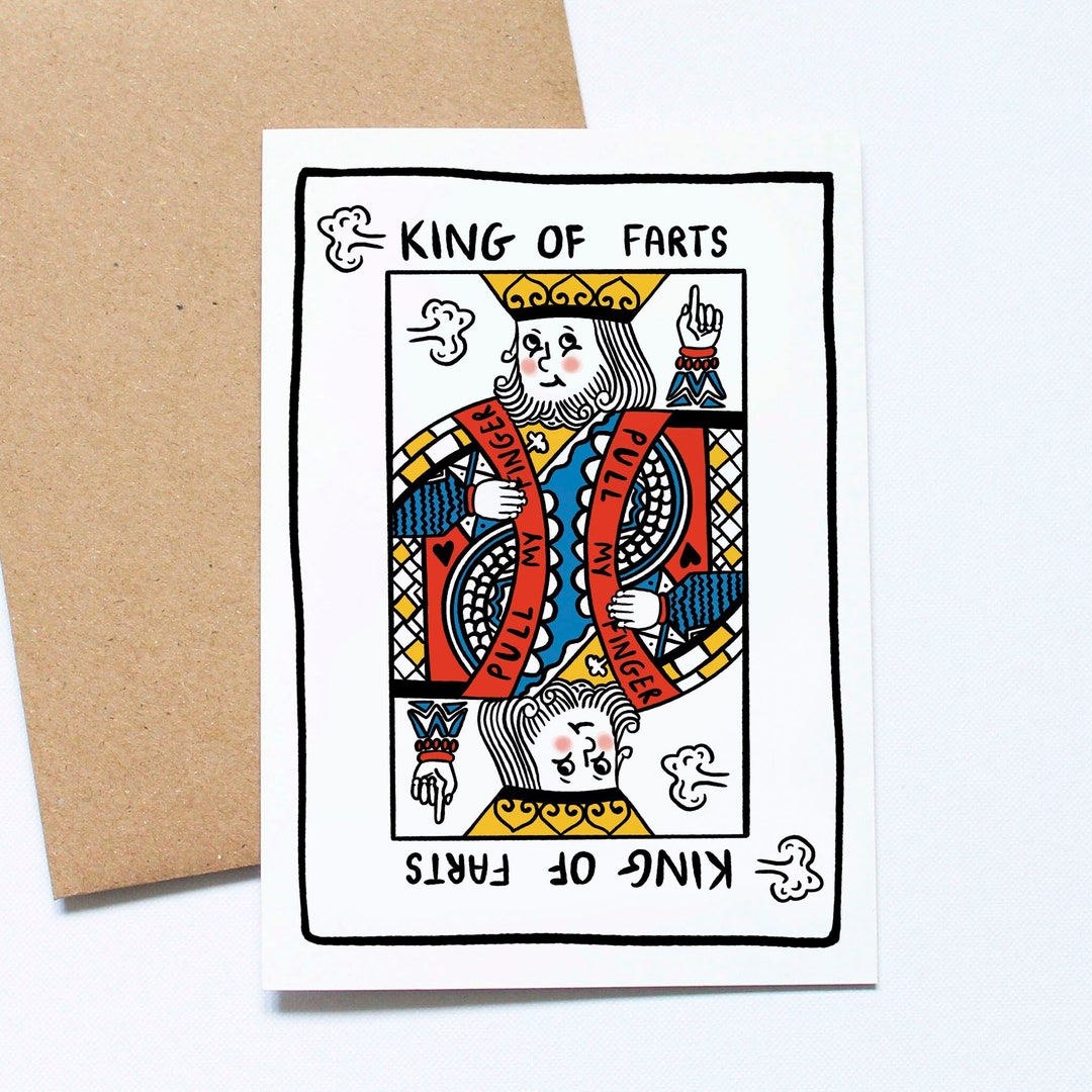 King of Farts Playing Cards Funny Birthday Card for Dad - Etsy