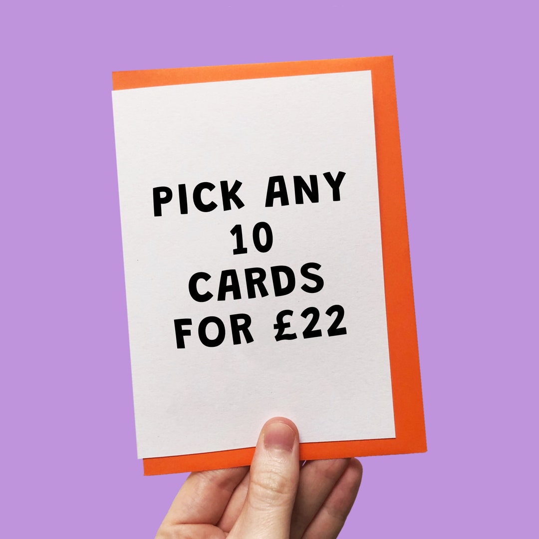 Pack of 10 Cards, Mix and Match, Card Set, Ten Cards, Holiday Card Pack ...