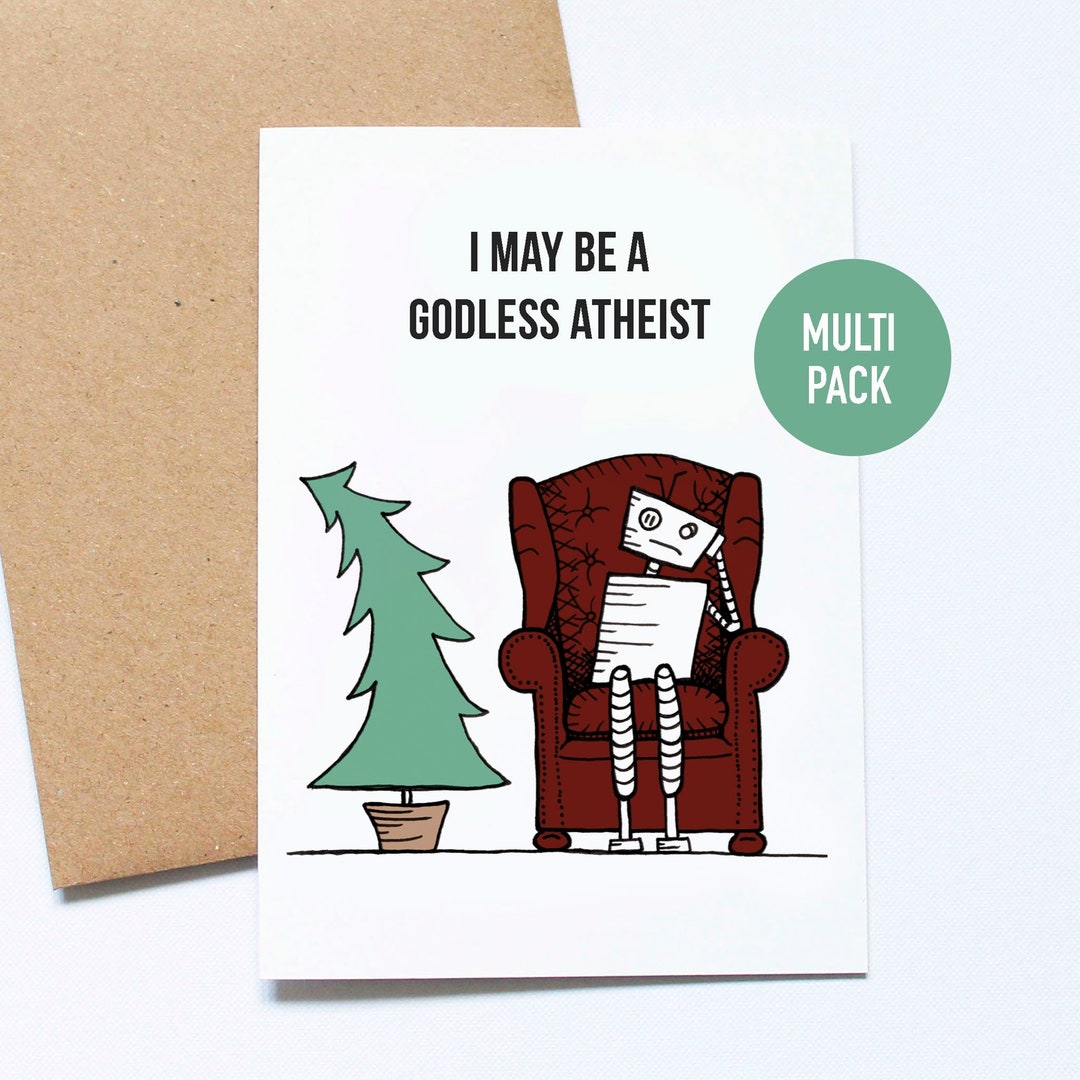 Atheist Holiday Greeting Cards Winter Solstice Funny - Etsy UK