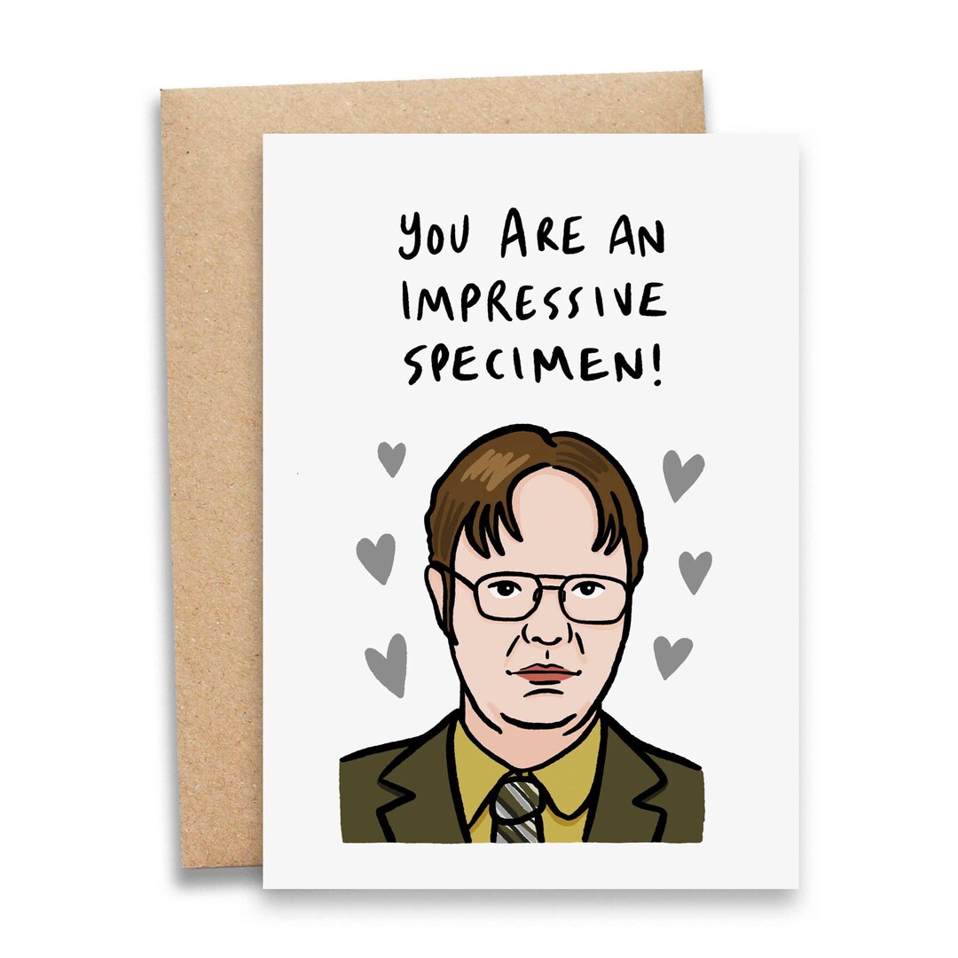 Funny Dwight Card, Anniversary Card, the Office Love Card, Impressive ...