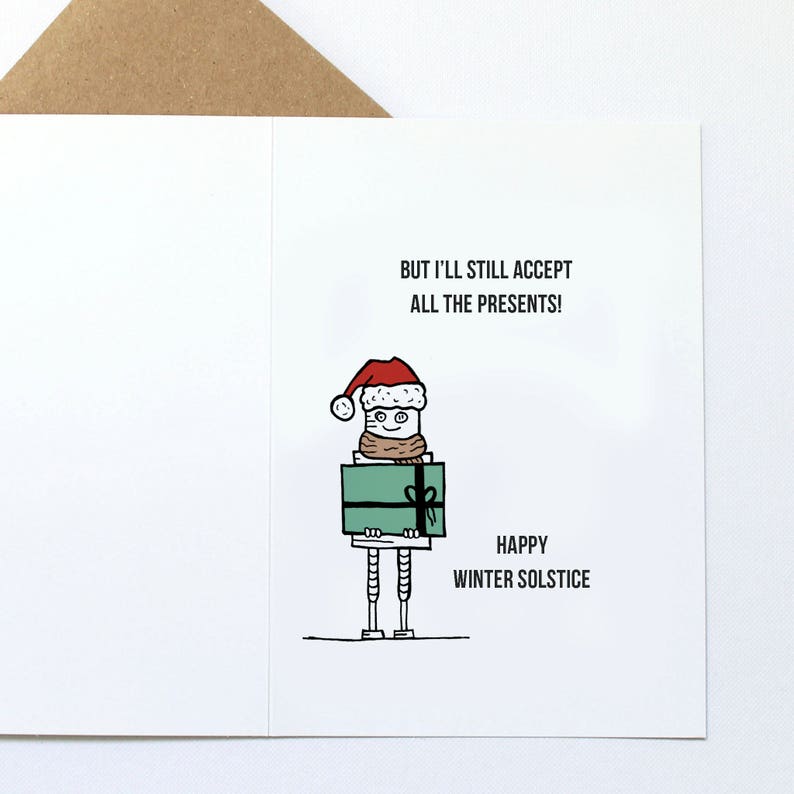 Funny Christmas Cards Winter Solstice Secular Holiday Cards - Etsy