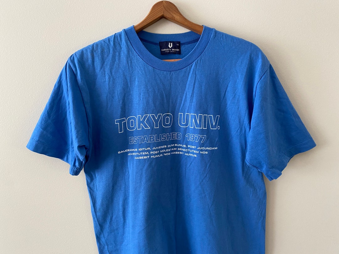 Vintage 80s Toyko University Logo Single Stitch T Shirt College Bunkyo ...