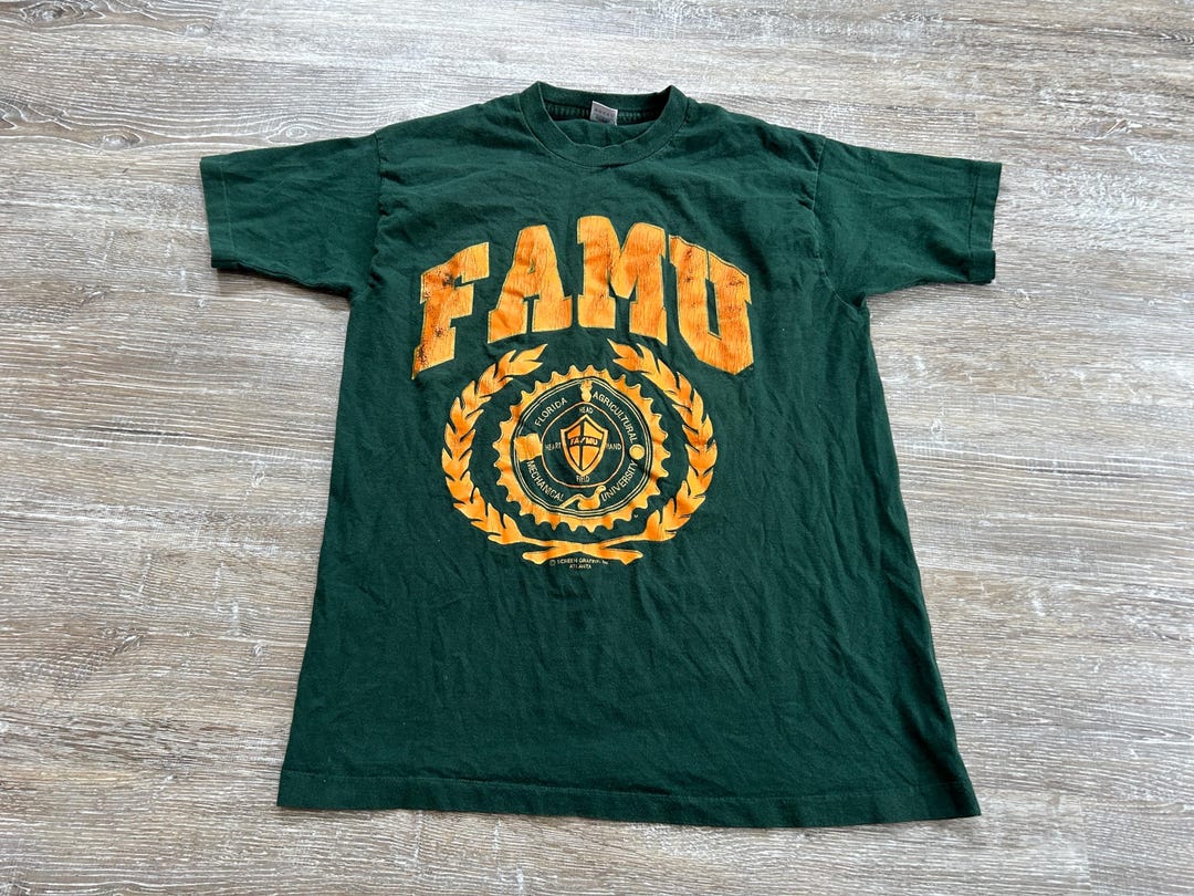 Vtg 90s FAMU Florida A&M University T Shirt Logo HBCU Single Stitch ...